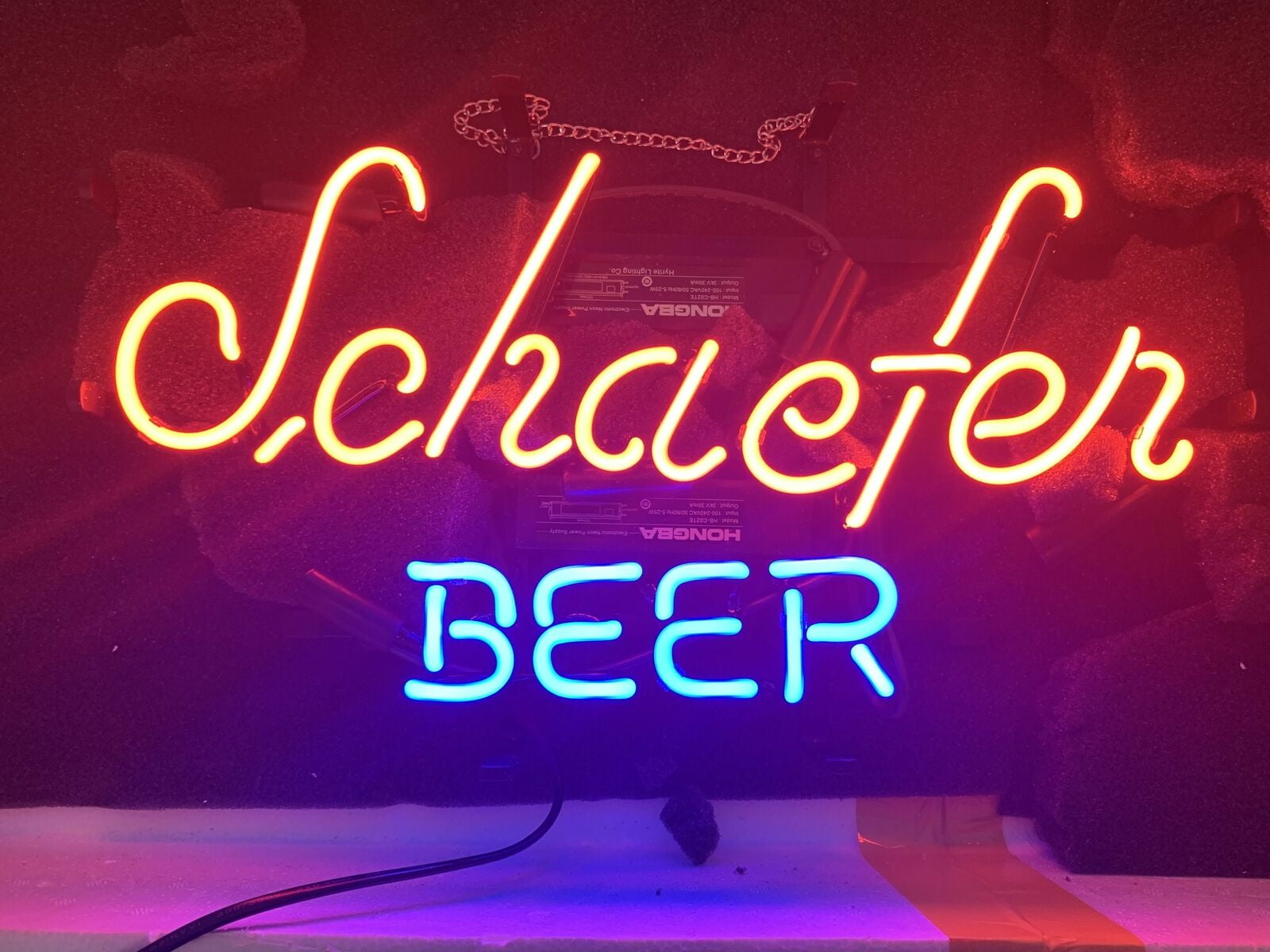 Queen Sense 17"x14" Custom Schaefer Beer Neon Sign With Dimmer Man Cave ...