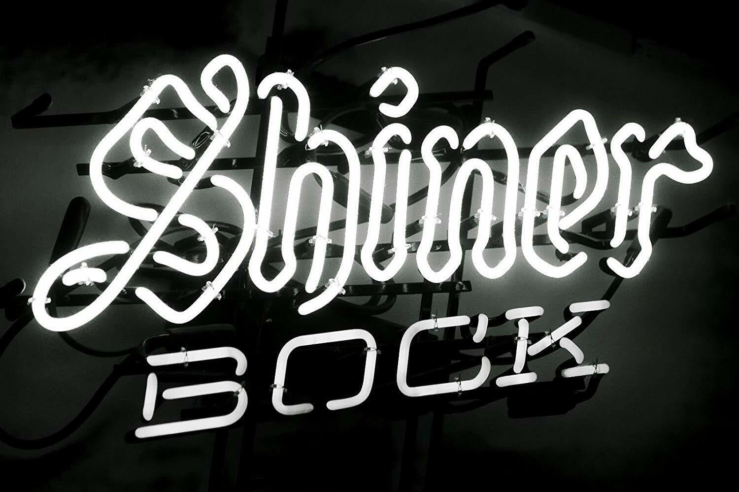 Queen Sense 17"x14" Custom Shiner Bocks Texas Neon Sign With Dimmer Man ...