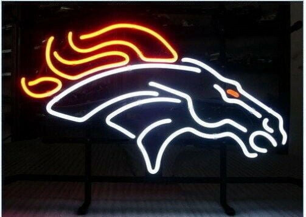 Queen Sense 17"x14" Denver Sports Team Bronco Neon Sign Man Cave ...