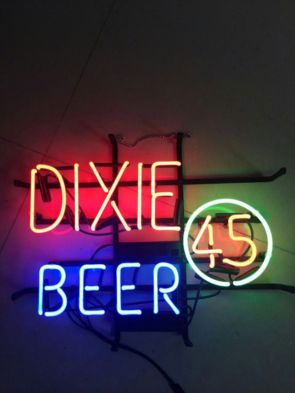 Queen Sense 17"x14" Dixie Beer 45 Neon Sign Man Cave Pub Bar Wall Decor ...