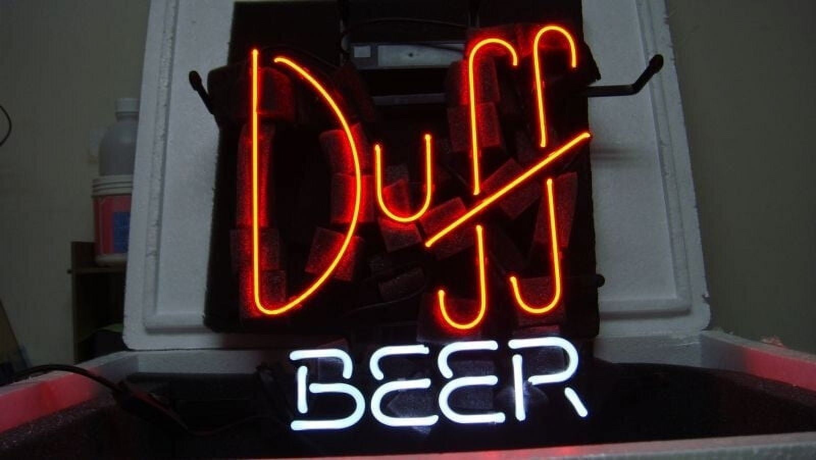 Queen Sense 17"x14" Duff Beer Neon Sign Man Cave Pub Bar Wall Decor ...