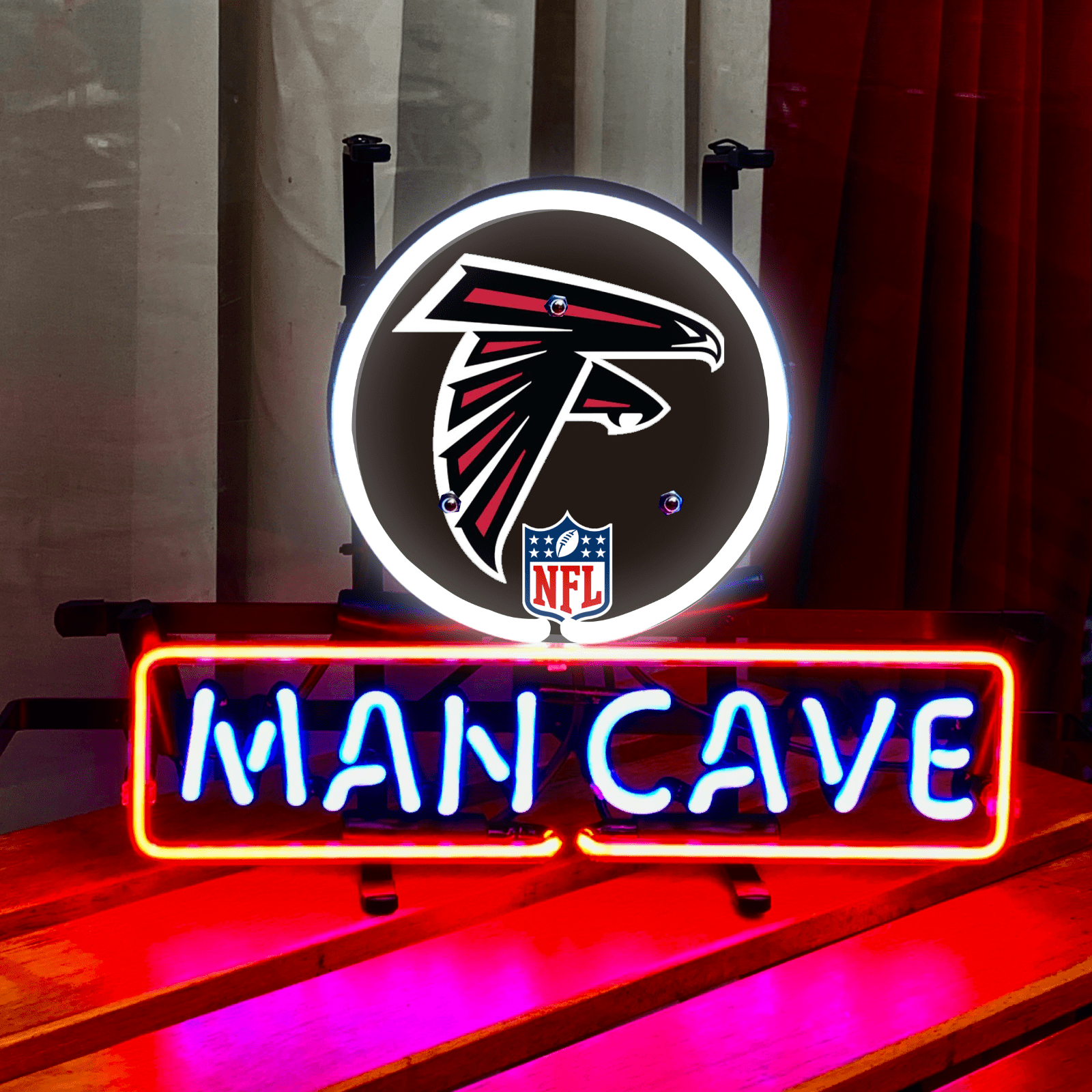 Queen Sense 17"x14" For Atlantas Sports League Falcons Man Cave Neon ...