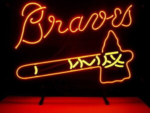 Queen Sense 17"x14" For Atlantas Sports Team Braves Tomahawks Neon Sign ...