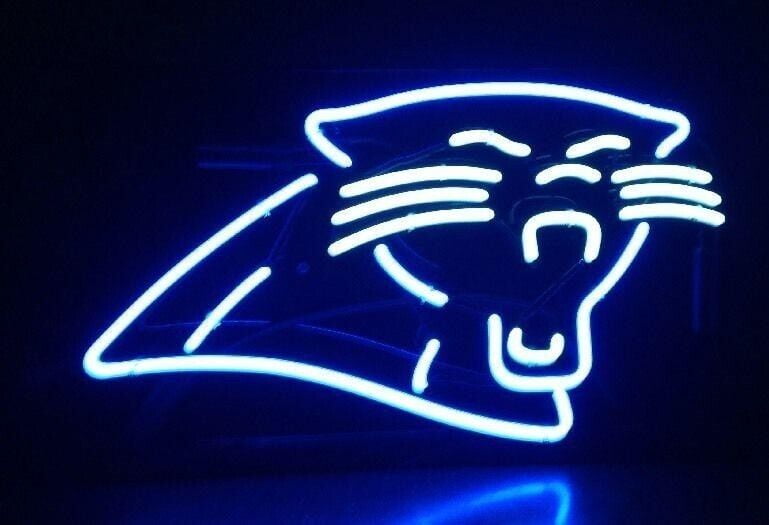 Queen Sense 17"x14" For Carolinas Sports Team Panthers Neon Sign Man ...
