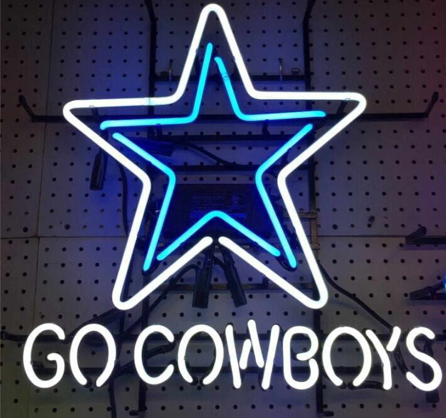 Queen Sense 17"x14" For Dallas's Sports Team Cowboys Go Cowboy's Neon ...