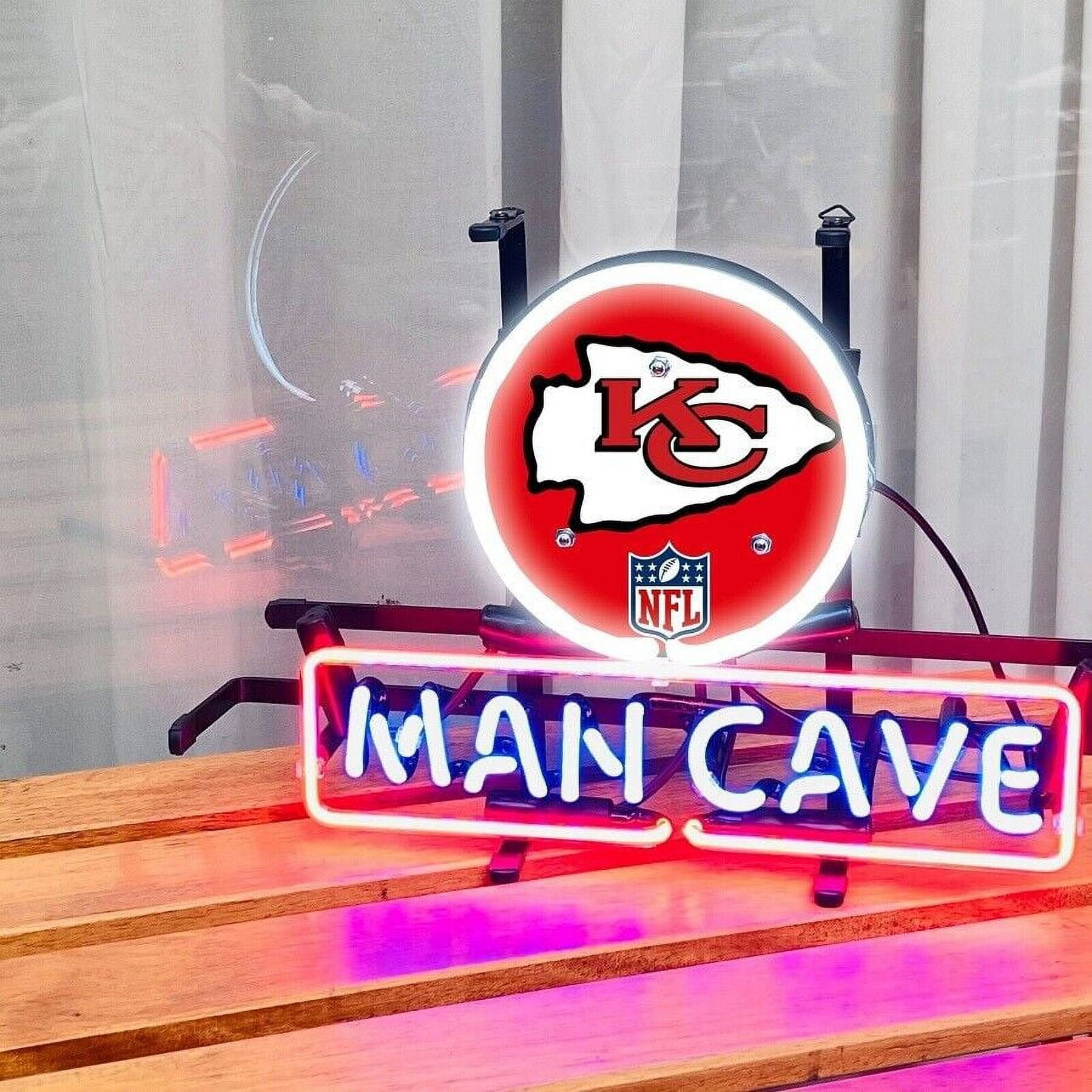 Queen Sense 17"x14" For Kansas Citys Sports League Chiefs Neon Sign Man ...