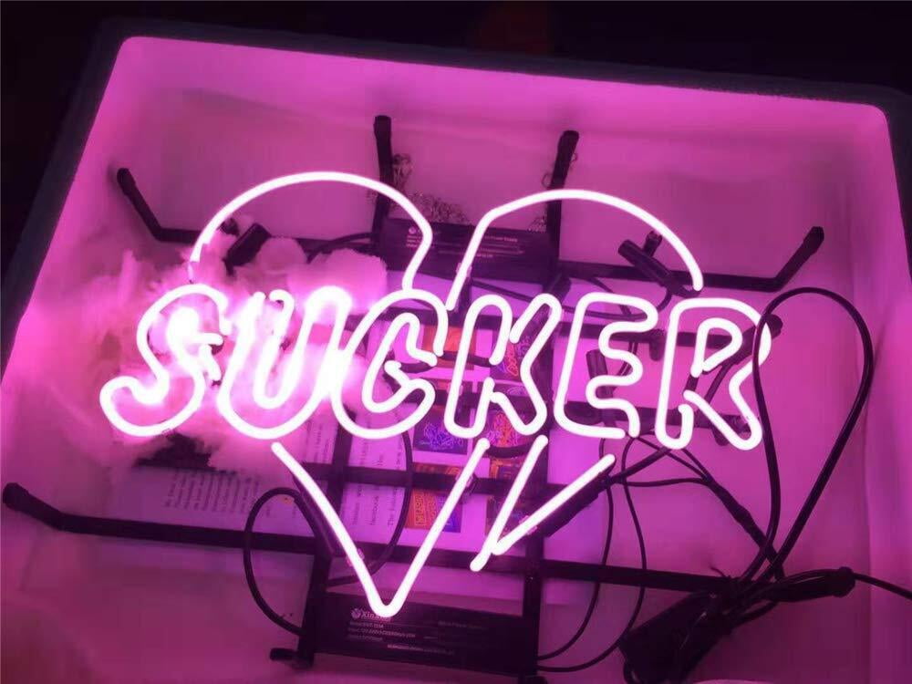 Queen Sense 17"x14" Heart Sucker Neon Sign Man Cave Artwork Handmade ...