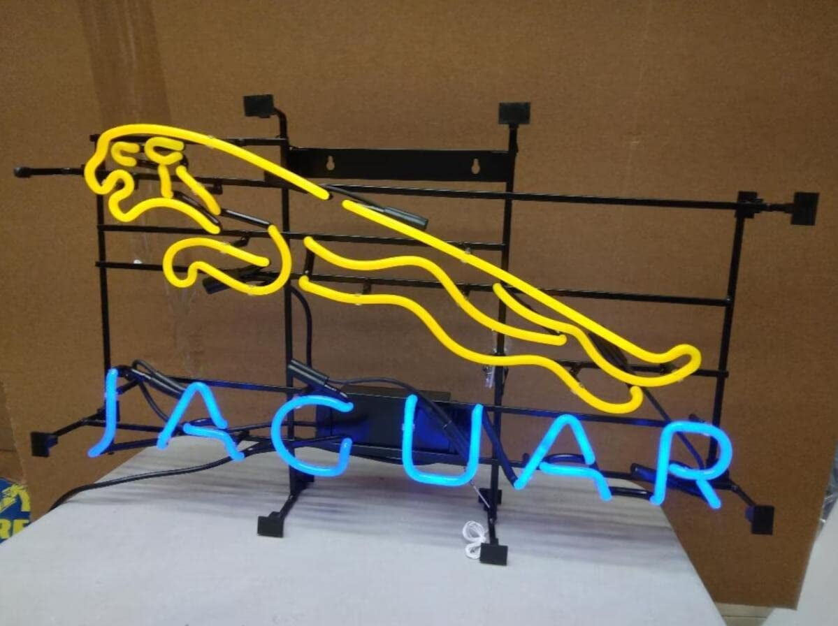 Queen Sense 17"x14" Jaguars Cars Dealer Auto Neon Sign Man Cave Pub Bar ...