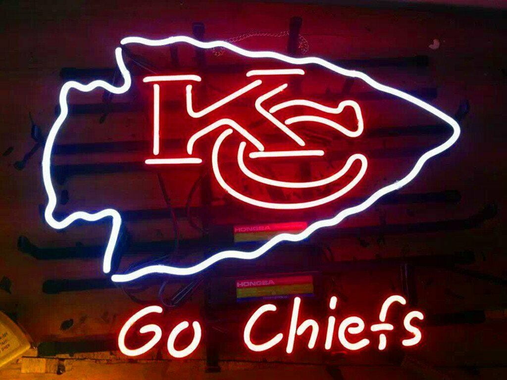 Queen Sense 17"x14" Kansas City Sports Team Chief Go Chiefs Neon Sign ...