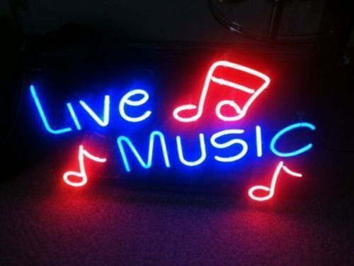 Queen Sense 17"x14" Live Music Notes Neon Sign Man Cave Handmade Neon ...