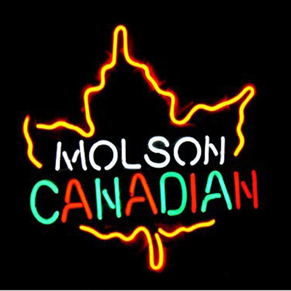 Queen Sense 17"x14" Molson Canadian Beer Neon Sign Man Cave Handmade ...