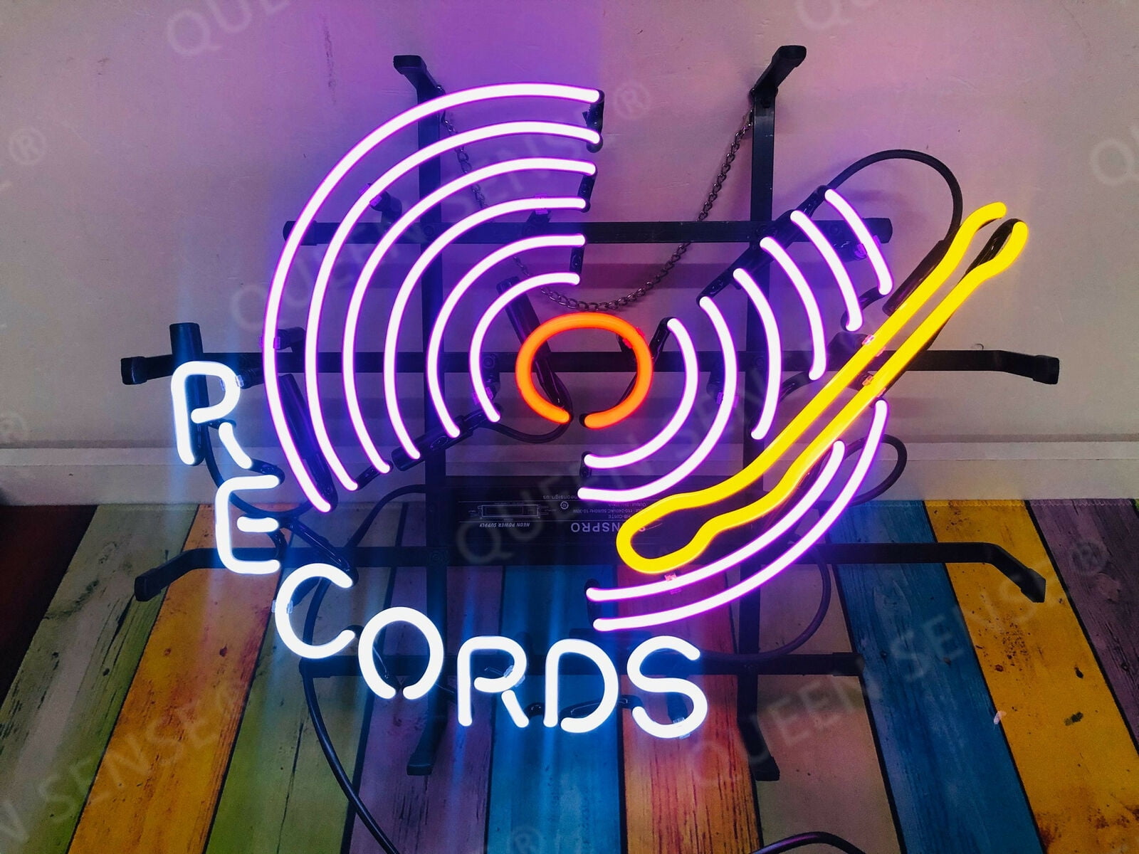 Queen Sense 17"x14" Recording Records Studio Neon Sign Man Cave ...