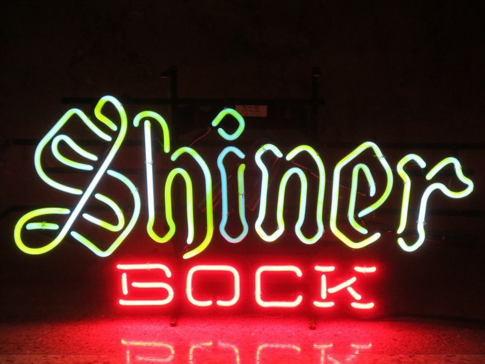 Queen Sense 17"x14" Shiner Bock Texas Neon Sign Man Cave Beer Pub Bar ...