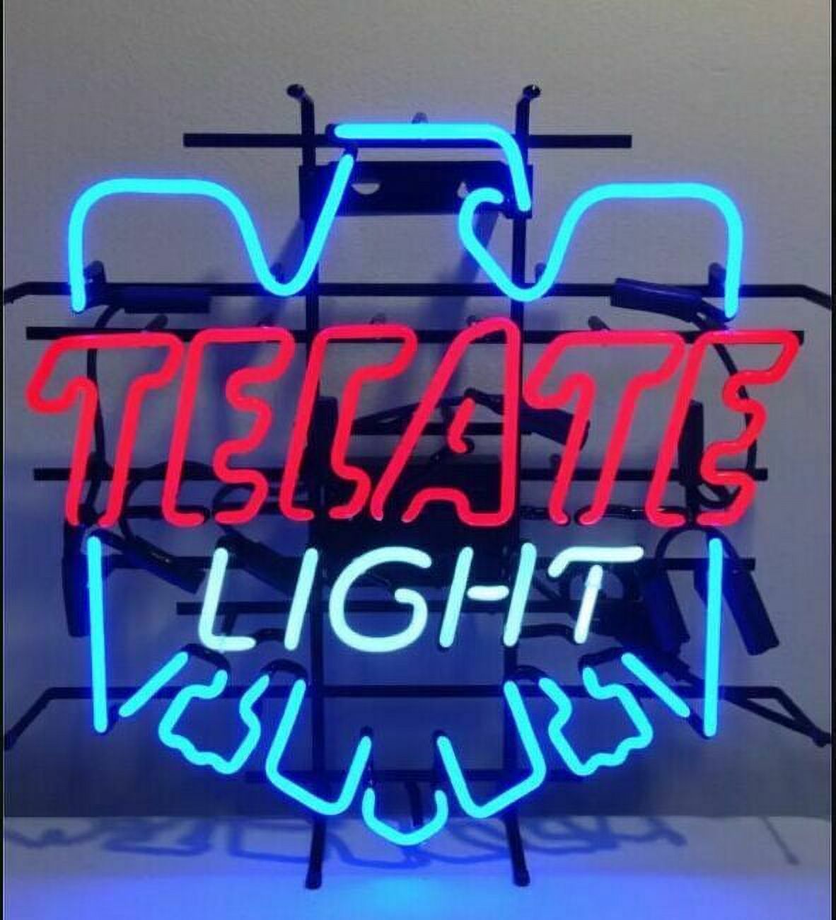 Queen Sense 17"x14" Tecate Light Eagle Neon Sign Man Cave Handmade Neon ...