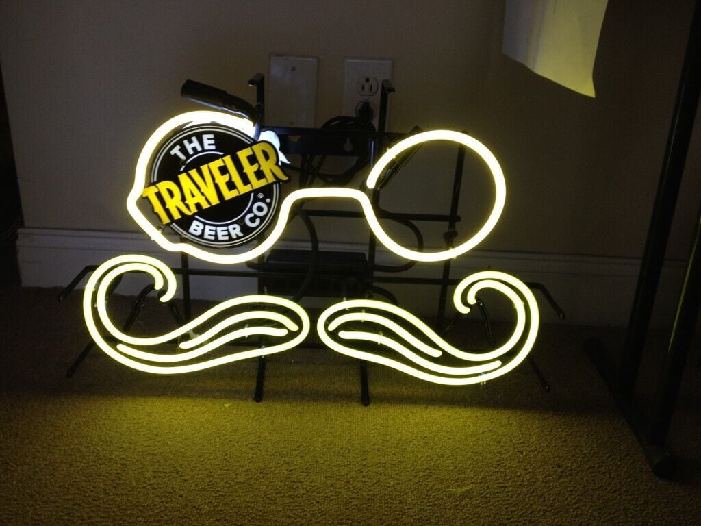 Queen Sense 17"x14" The Traveler Brew Co Neon Sign Man Cave Pub Bar ...