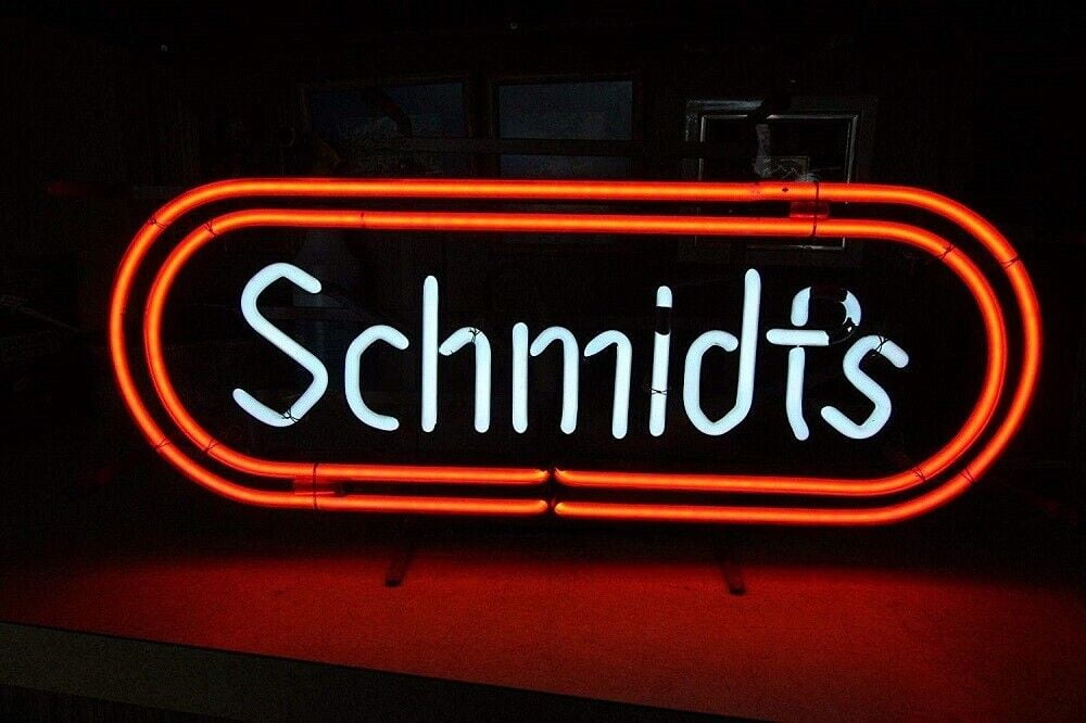 Queen Sense 17"x6" Schmidts Beer Neon Sign Man Cave Pub Bar Wall Decor ...