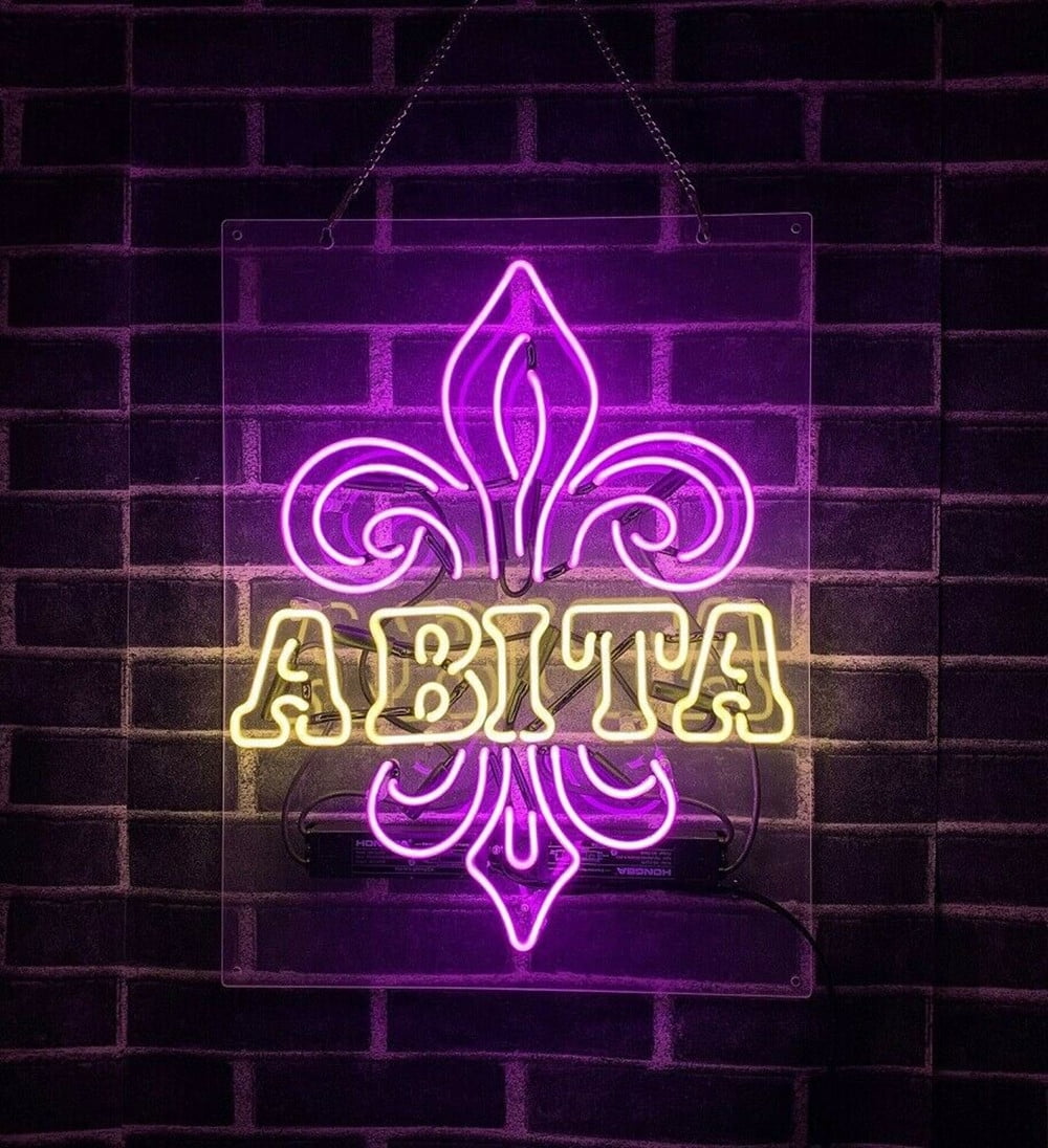 Queen Sense 20" Abita Beer Neon Sign Acrylic Man Cave Handmade Neon ...