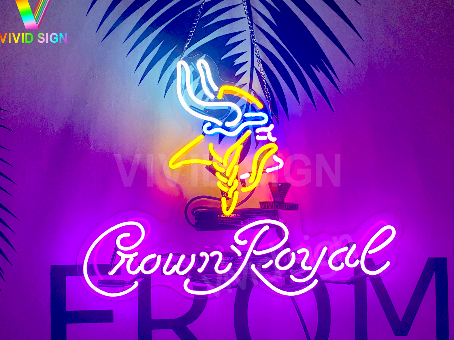 Queen Sense 20" Crown Royals For Minnesotas Sports Team Vikings Neon ...