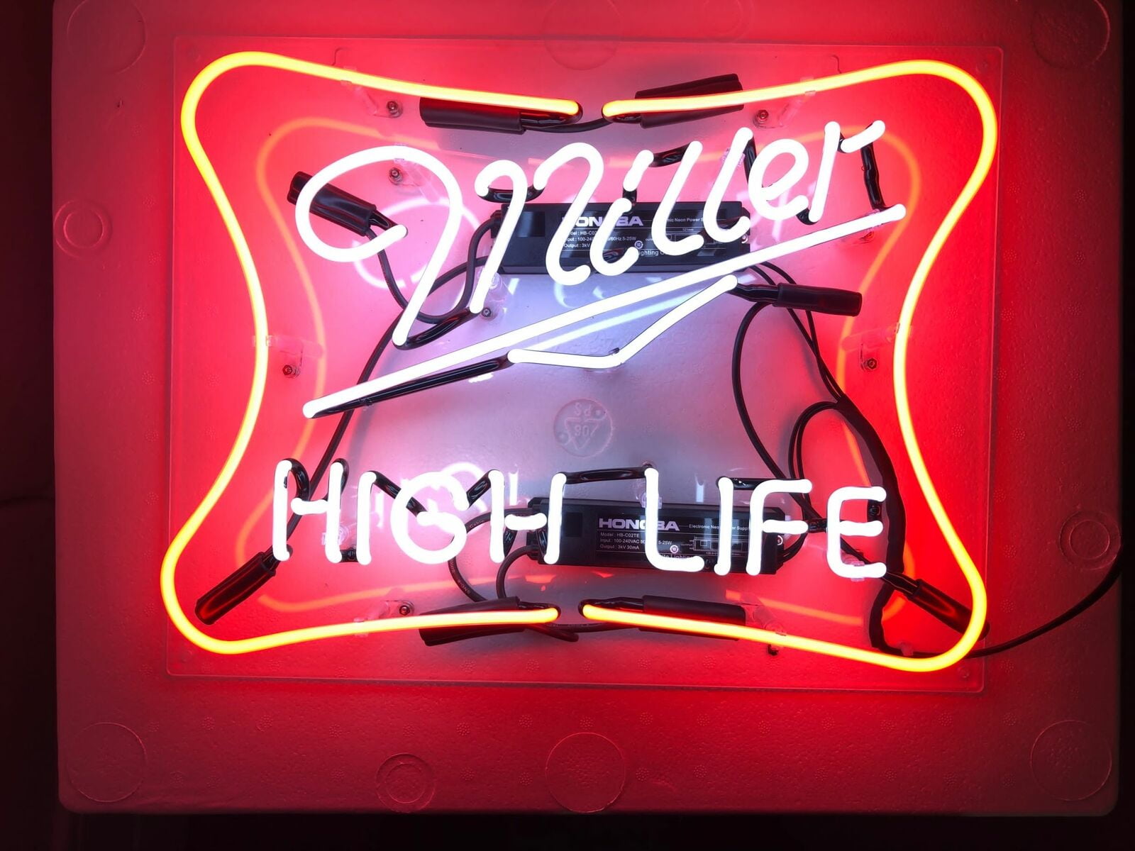 Queen Sense 20" Miller High Life Neon Sign Acrylic Man Cave Handmade ...