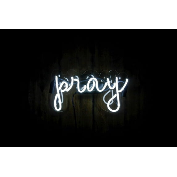 Queen Sense 20" Pray Neon Sign Acrylic Man Cave Handmade Neon Light ...