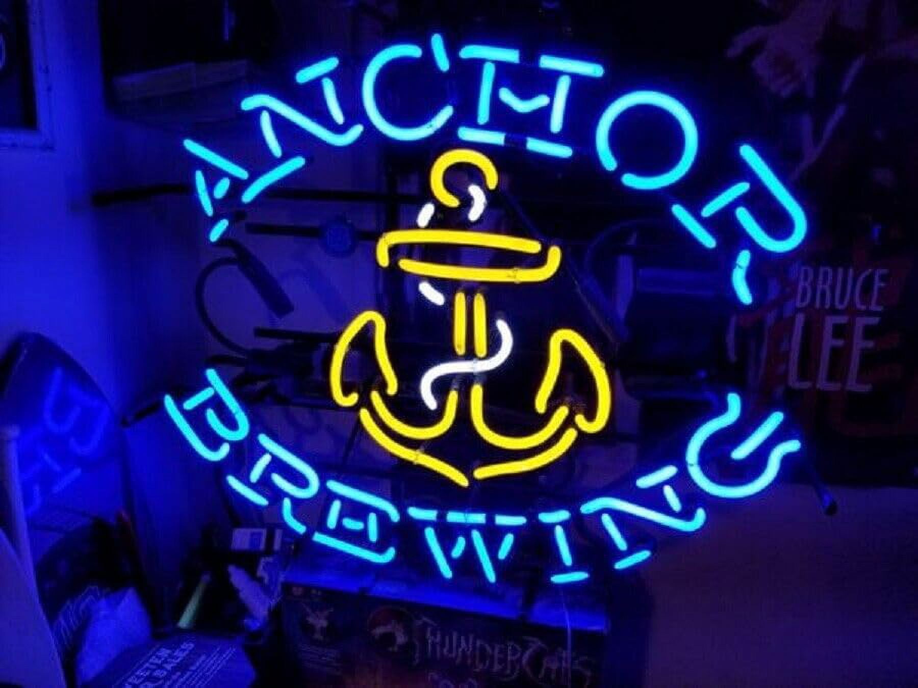 Queen Sense 20"x16" Anchor Steam Brewing Neon Sign Man Cave Pub Bar ...