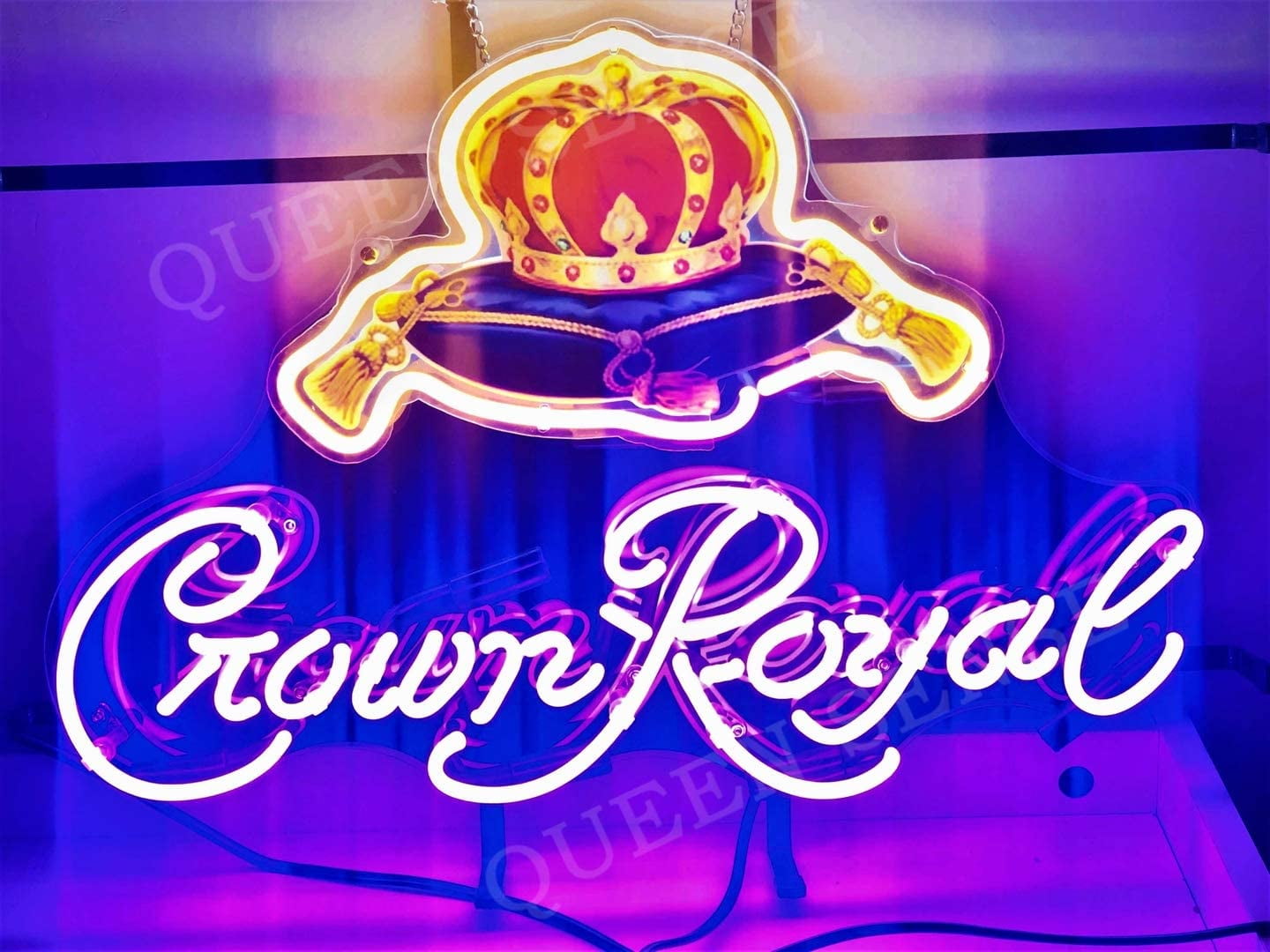 Queen Sense 20"x16" Crown Royals Neon Sign HD Vivid Printing Handmade ...