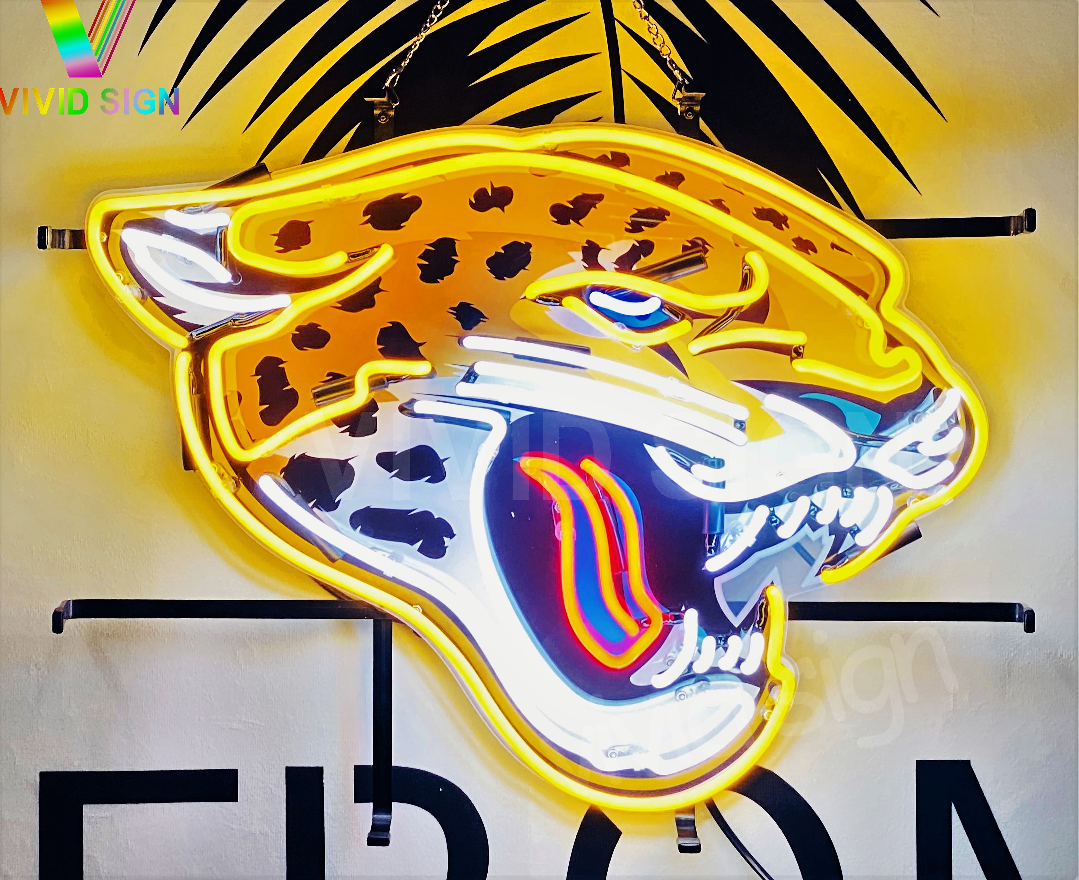 Queen Sense 20"x16" For Jacksonvilles Sports Team Jaguars Neon Sign HD ...