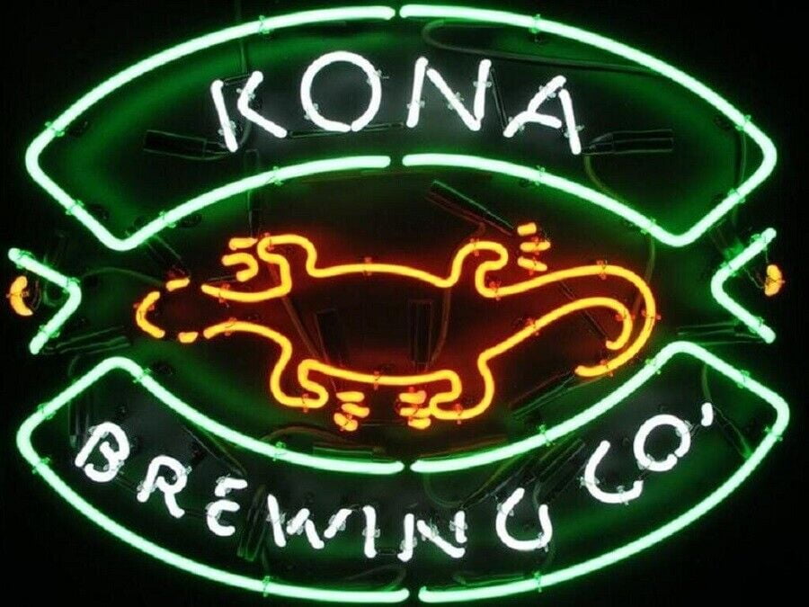 Queen Sense 20"x16" Kona Brewing Company Neon Sign Man Cave Pub Bar ...