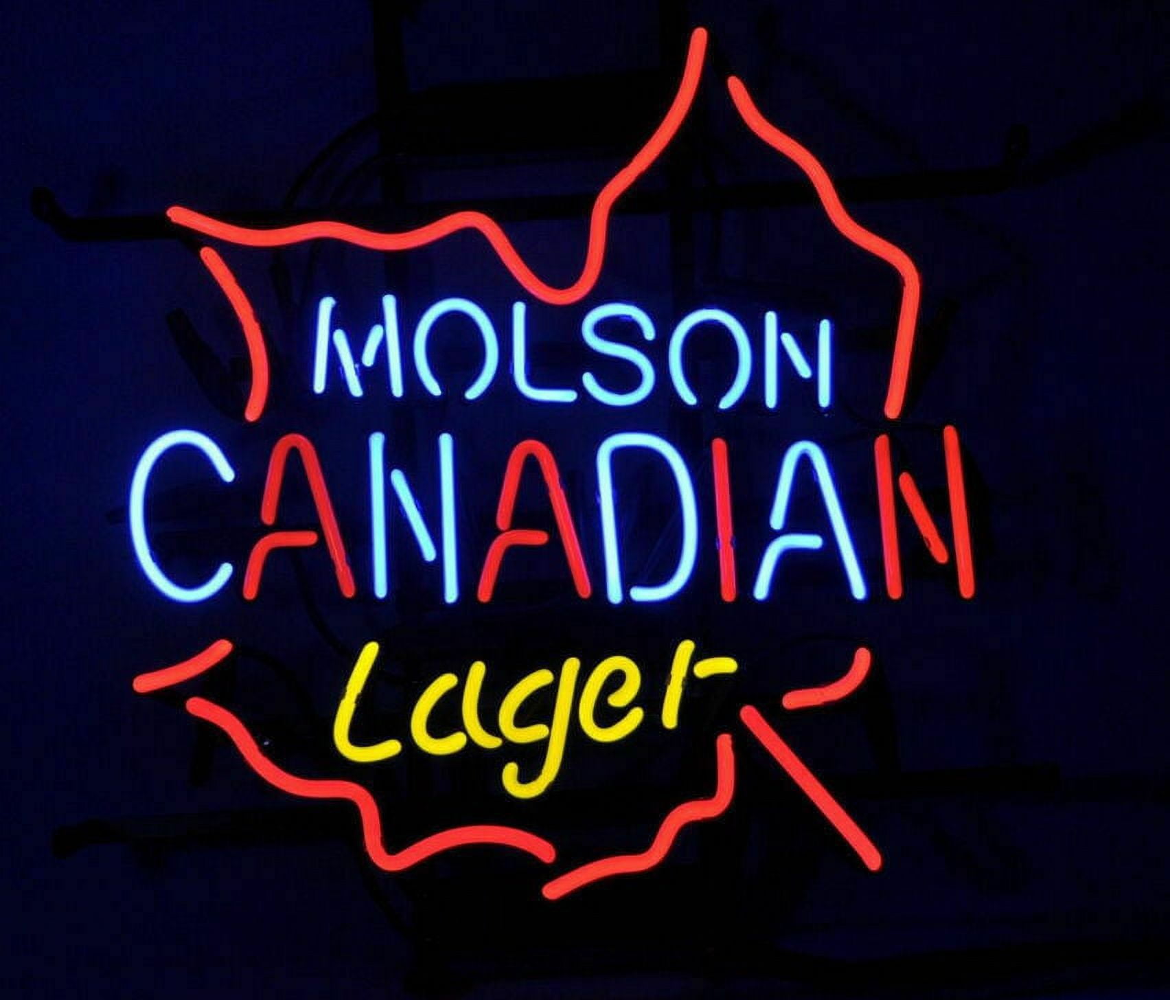 Queen Sense 20"x16" Molson Canadian Beer Lager Neon Sign Man Cave ...