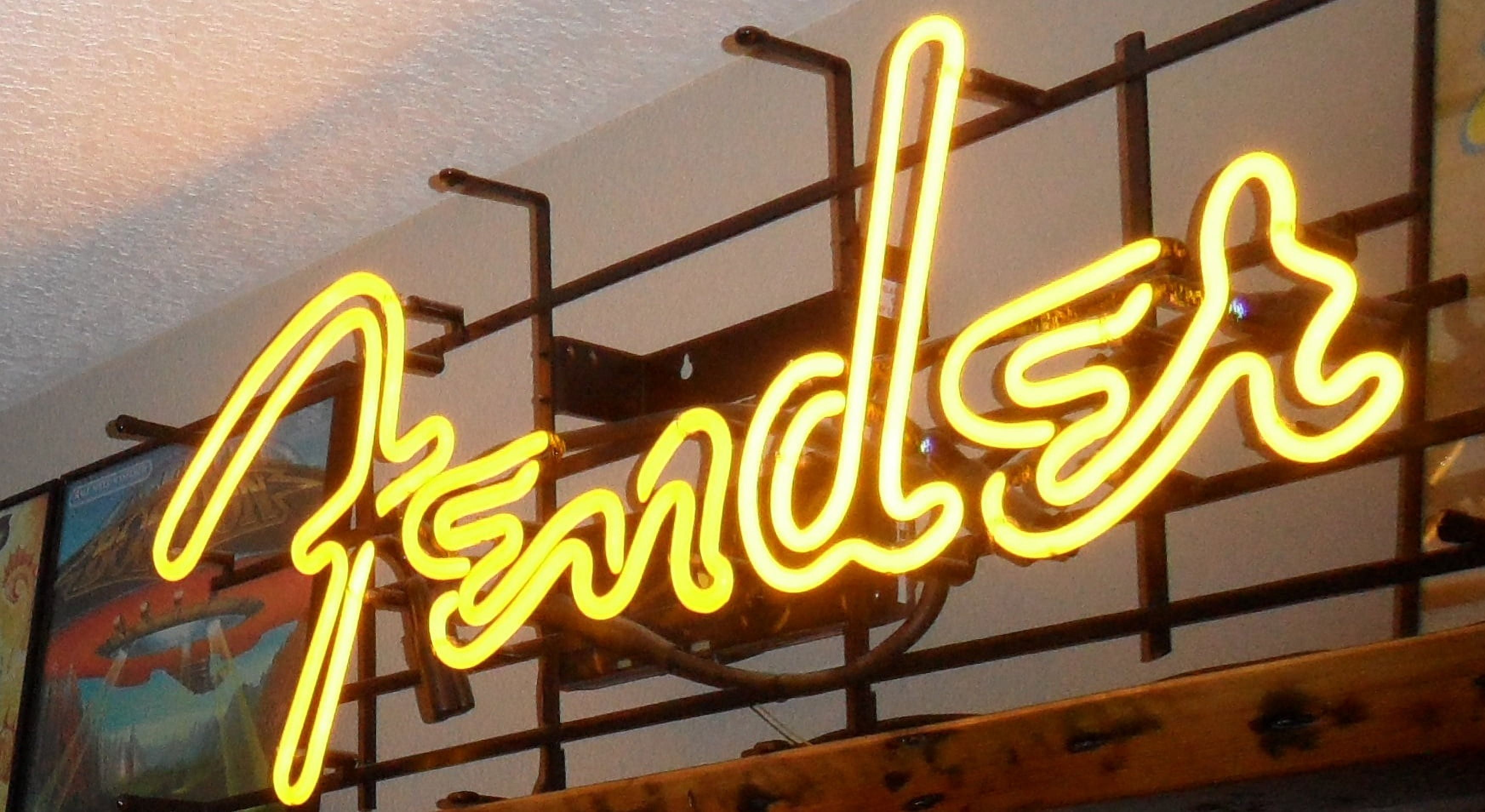 Queen Sense 20"x16" Music Studio Fenders Guitars Neon Sign Man Cave ...