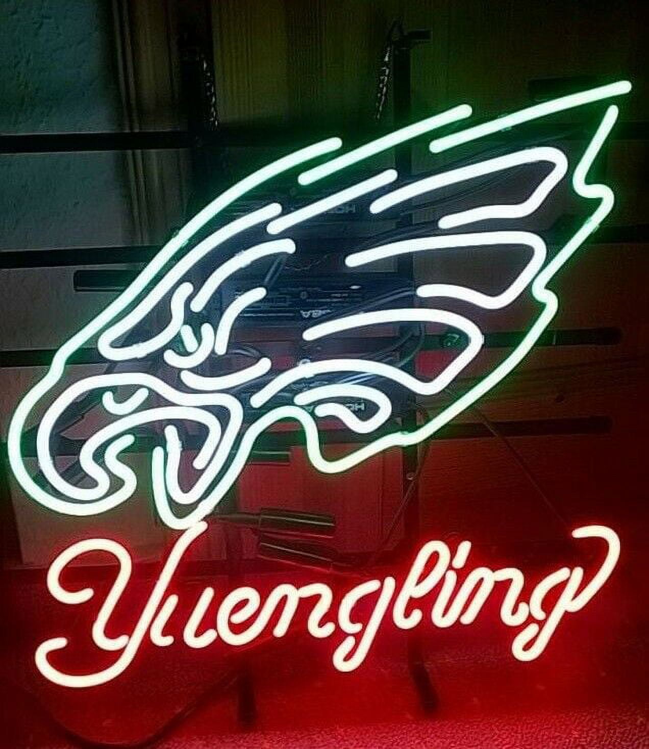 Queen Sense 20"x16" Yuenglings Philadelphia Sports Team Eagle Neon Sign ...
