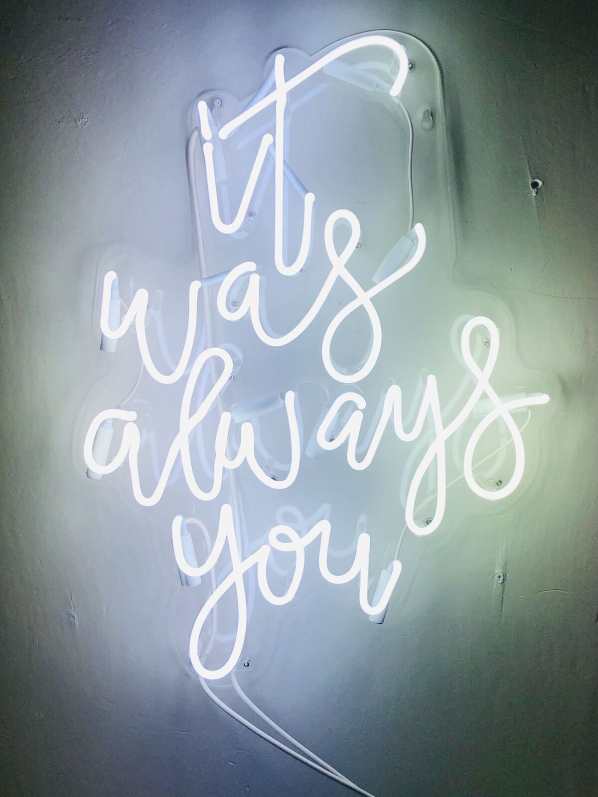 Queen Sense 24" It Was Always You Neon Sign With Dimmer Acrylic Man ...