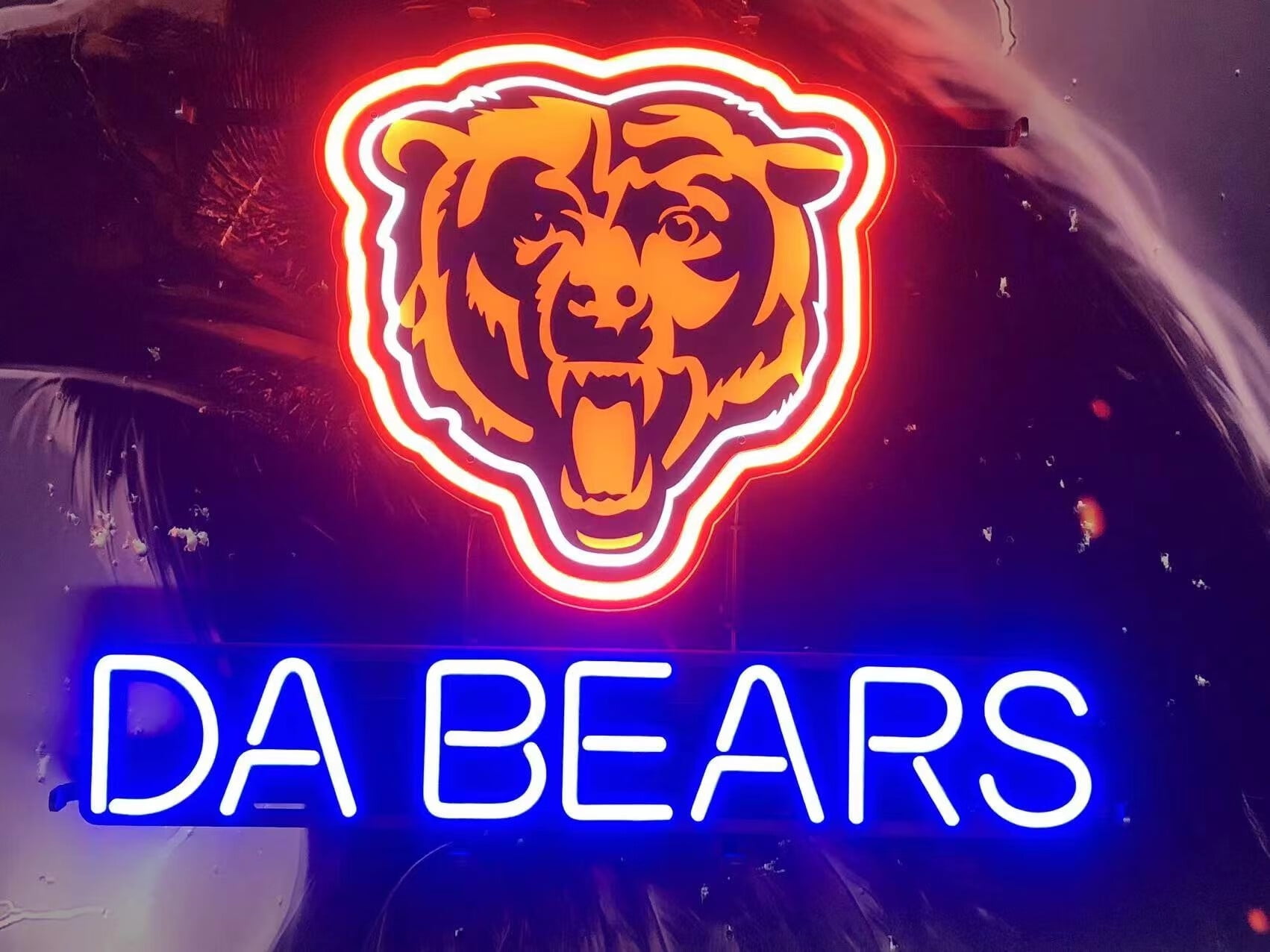 Queen Sense 24"x19" For Chicagos Sports League Bears Da Bears LED Sign ...