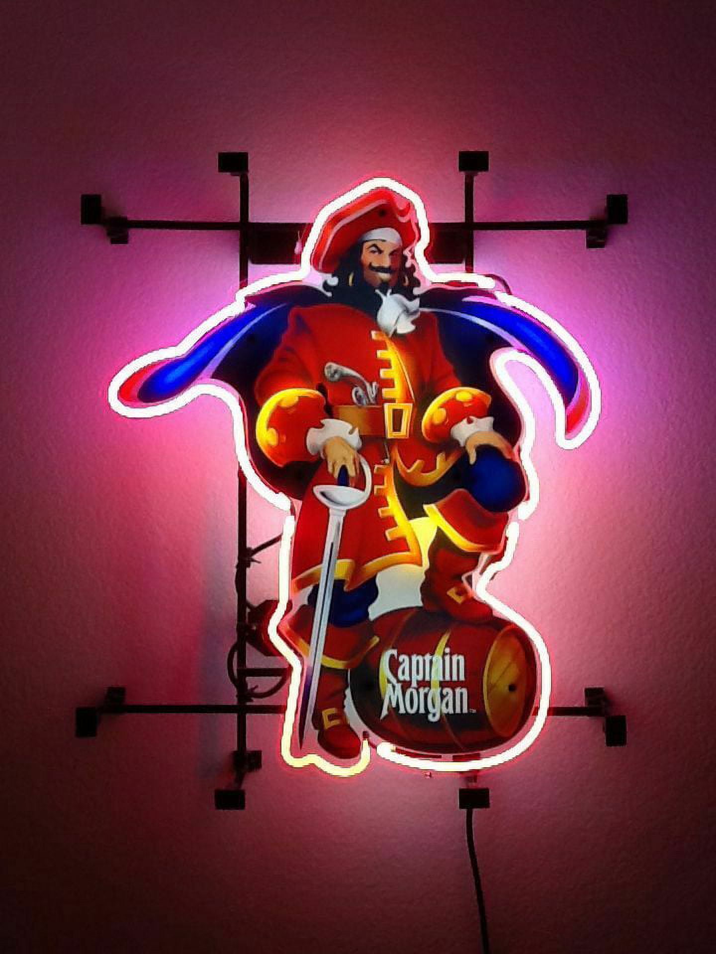 Queen Sense 24"x20" Captain Morgans Neon Sign HD Vivid Printing ...