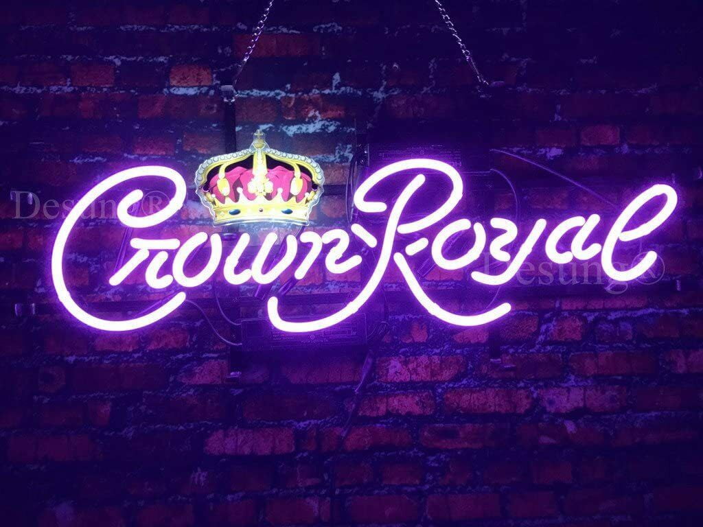 Queen Sense 24"x20" Crowns Royal Neon Sign HD Vivid Printing Handmade ...