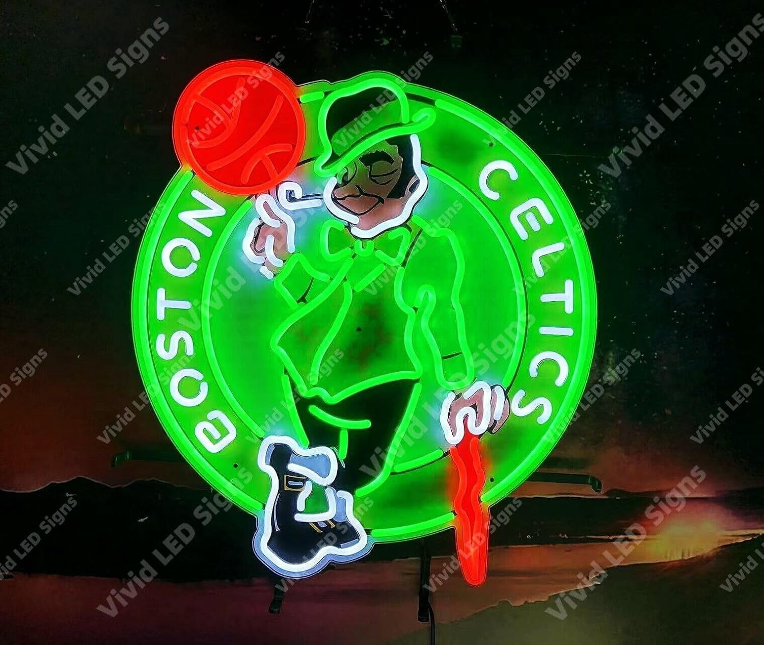 Queen Sense 24"x20" Custom For Bostons Sports League Celtics LED Sign ...