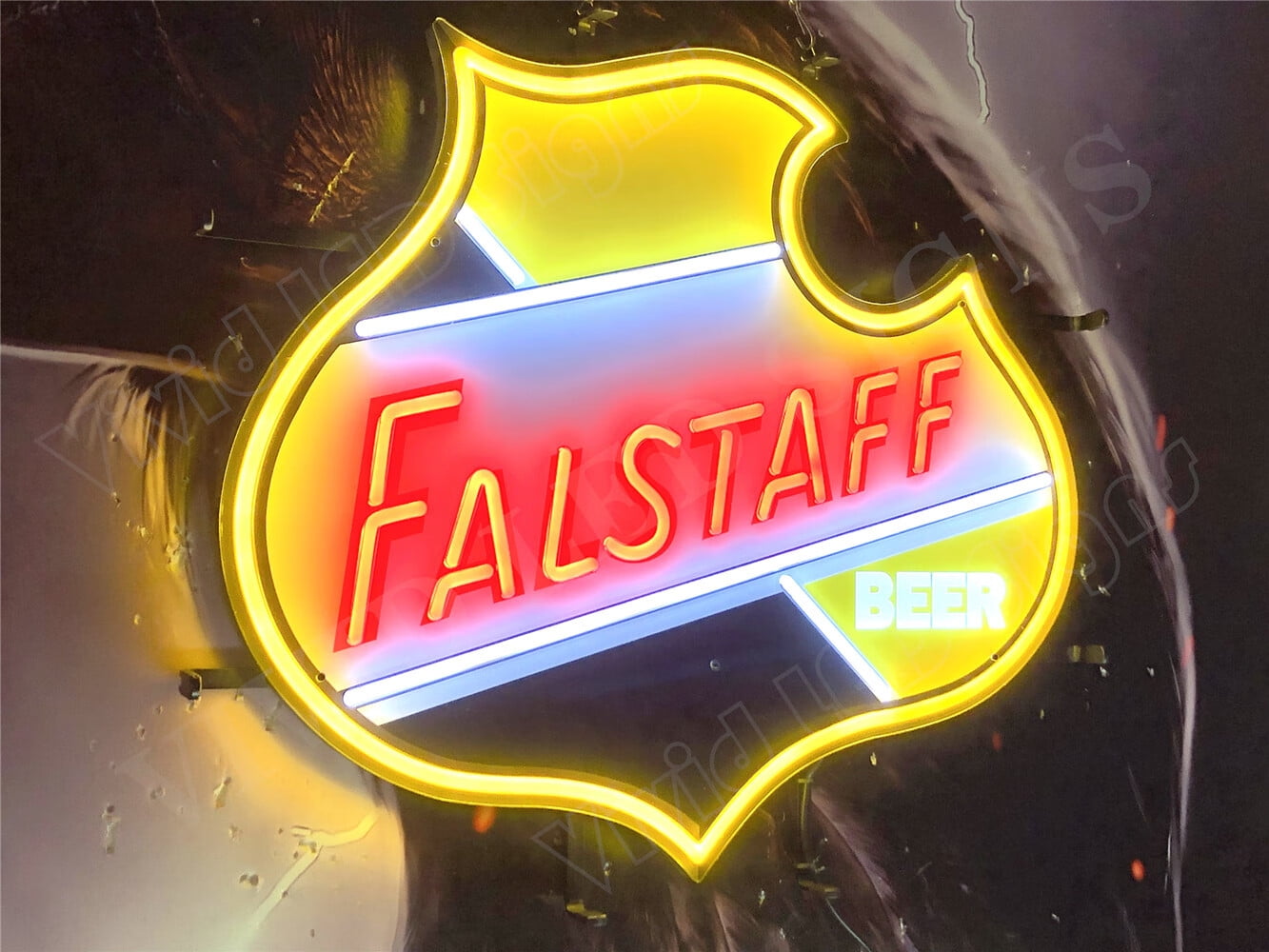 Queen Sense 24"x20" Falstaff Beer St Louis MO LED Sign Light Neon Signs ...