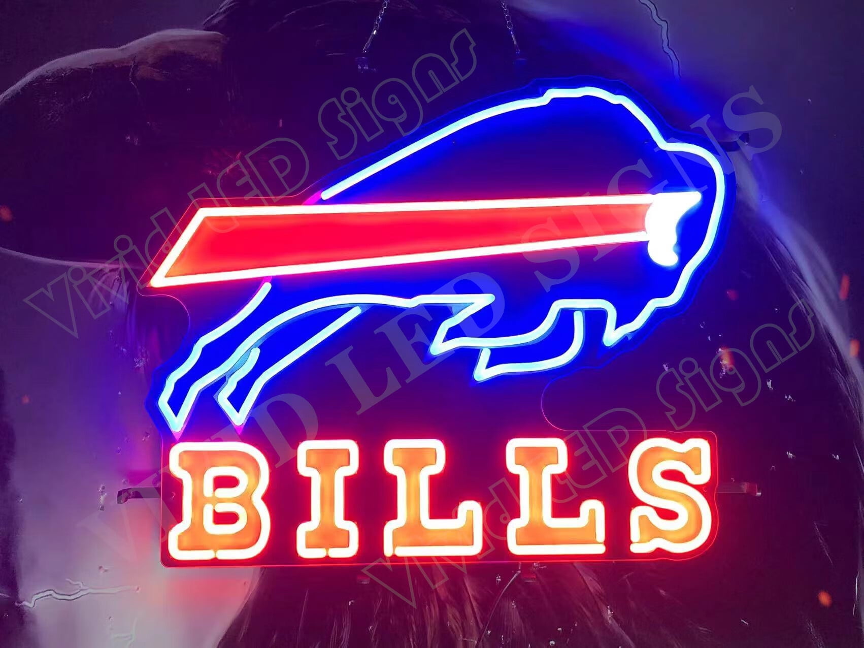 Queen Sense 24"x20" For Buffalos Sports League Bills LED Sign Light ...
