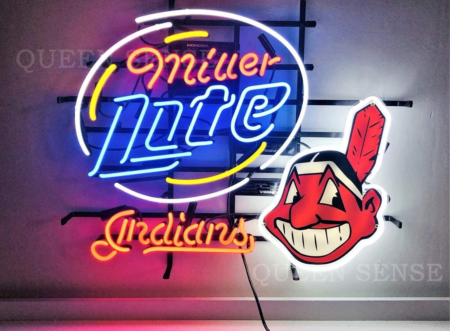 Queen Sense 24"x20" Millers Lite For Clevelands Sports Team Indians ...