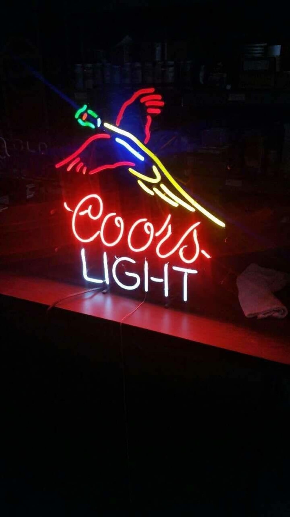 Queen Sense 24"x20" Pheasant Coor Light Neon Sign Man Cave Pub Bar ...