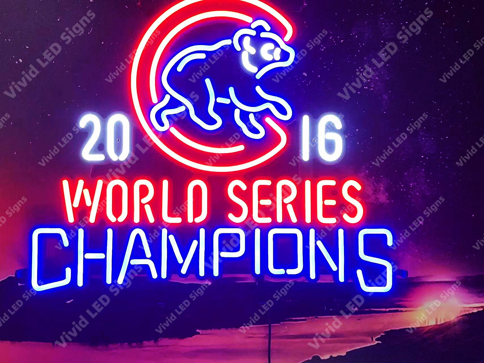 Queen Sense 24"x20" Walking Bear For Chicagos Sports League Cubs 2016 ...