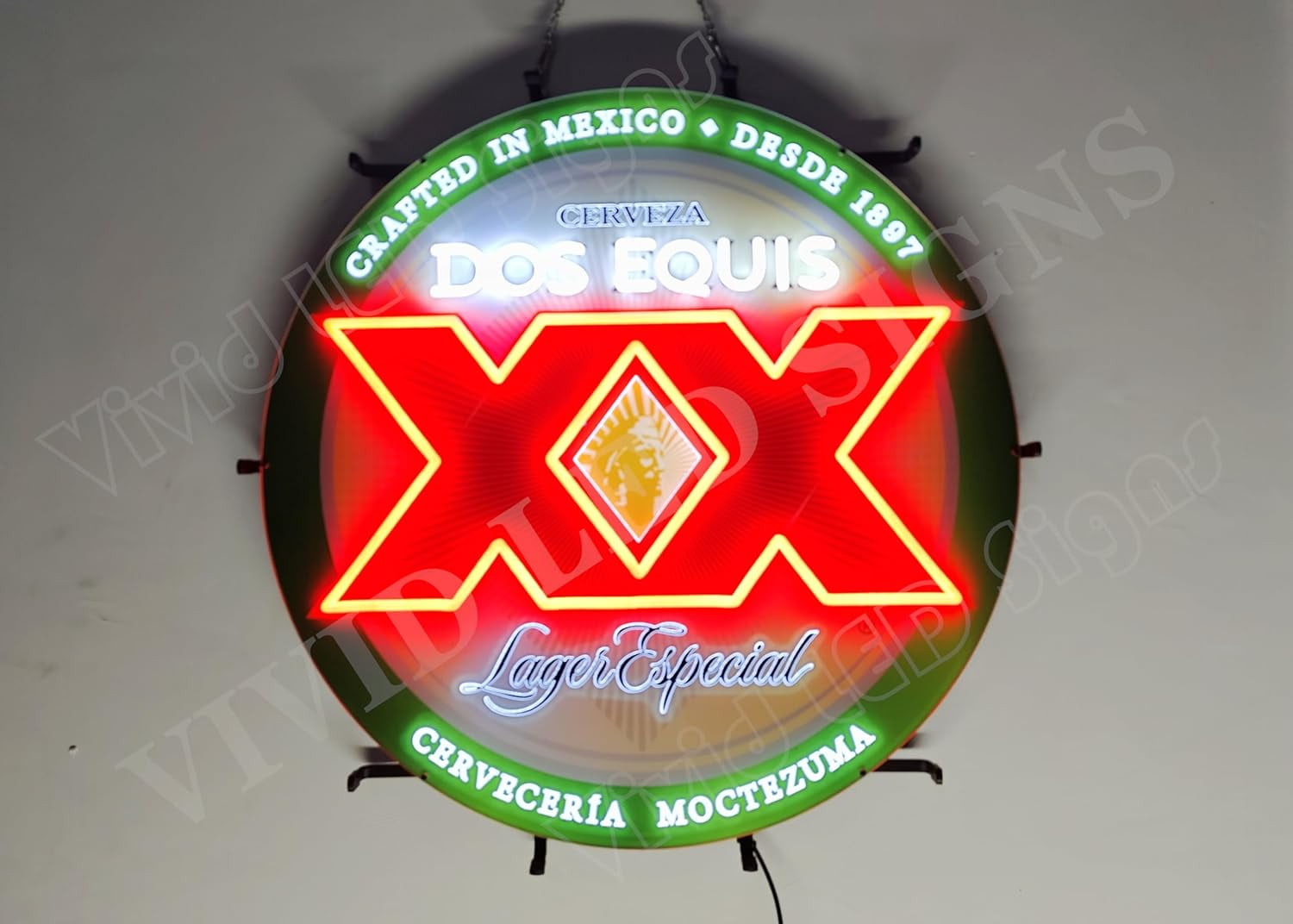 Queen Sense 24"x24" Dos Equis XX Lager Especial LED Sign Light Neon ...