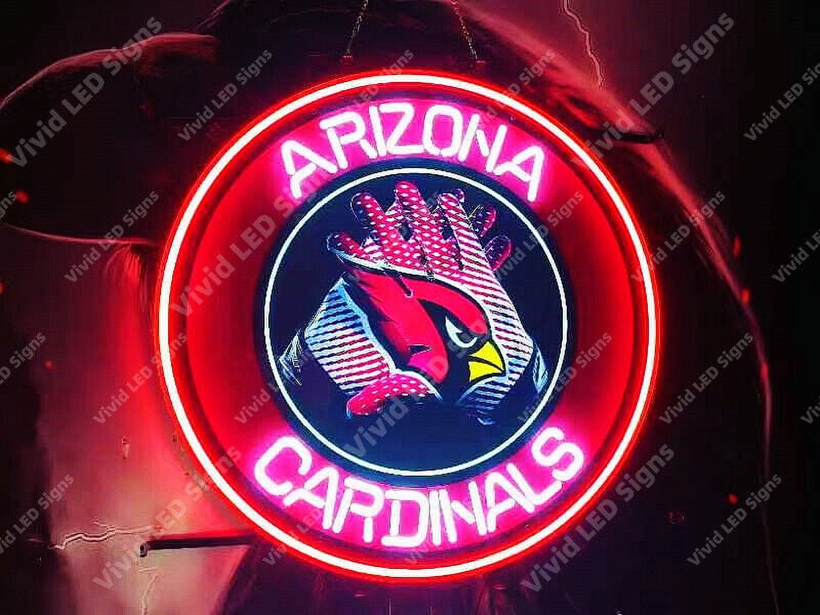 Queen Sense 24"x24" For Arizonas Sports League Cardinals LED Sign Light ...