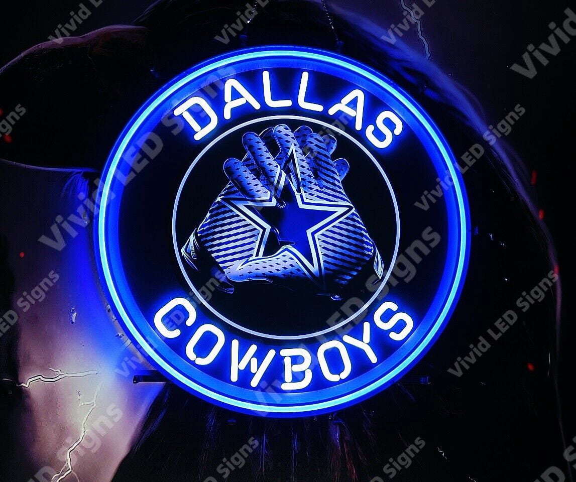 Queen Sense 24"x24" For Dallas's Sports League Cowboys LED Sign Light ...