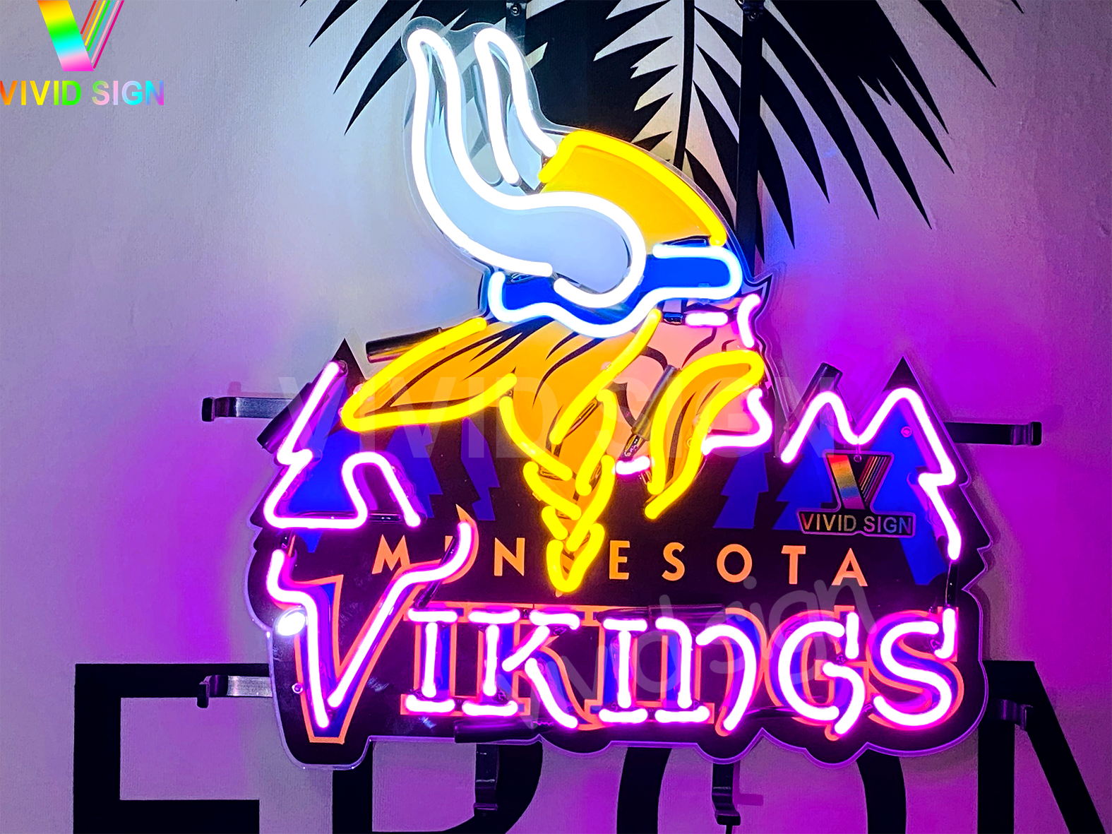 Queen Sense 24"x24" For Minnesotas Sports Team Vikings Neon Sign HD ...