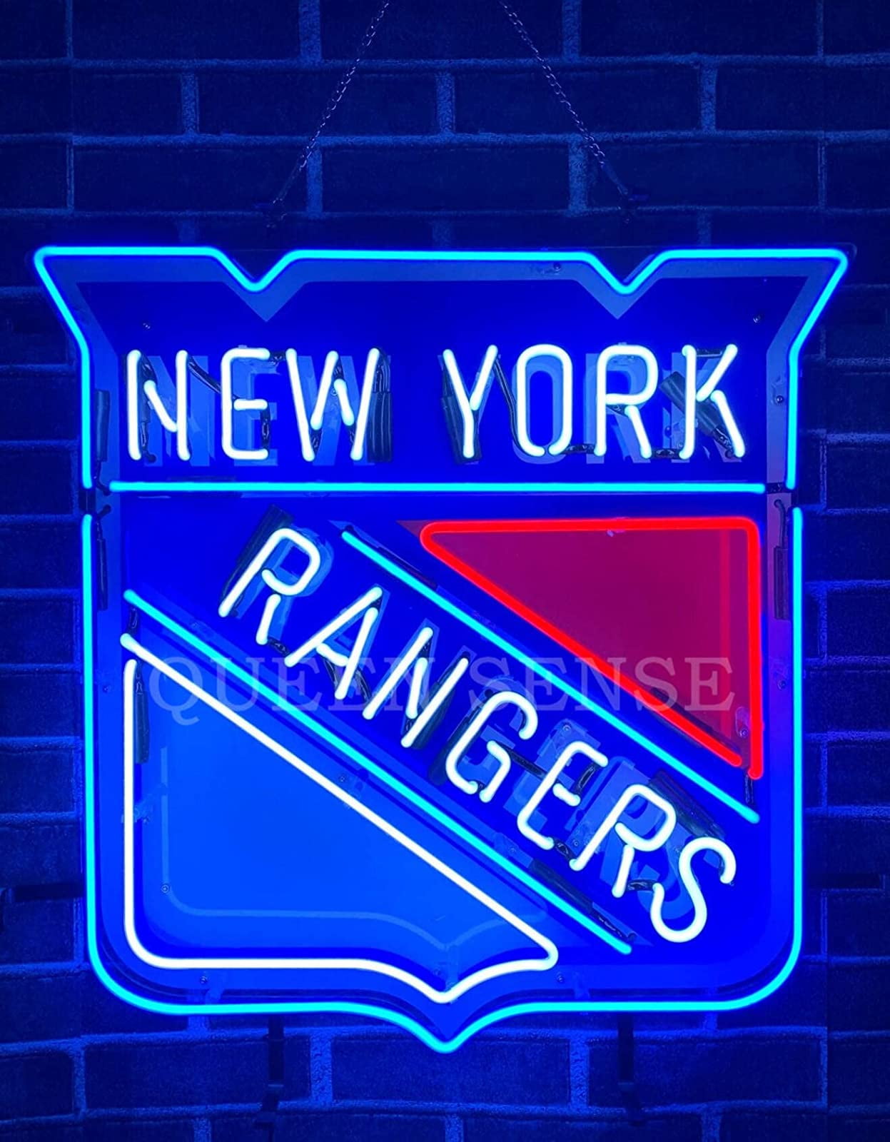 Queen Sense 24"x24" For New Yorks Sports Team Rangers Neon Sign HD ...
