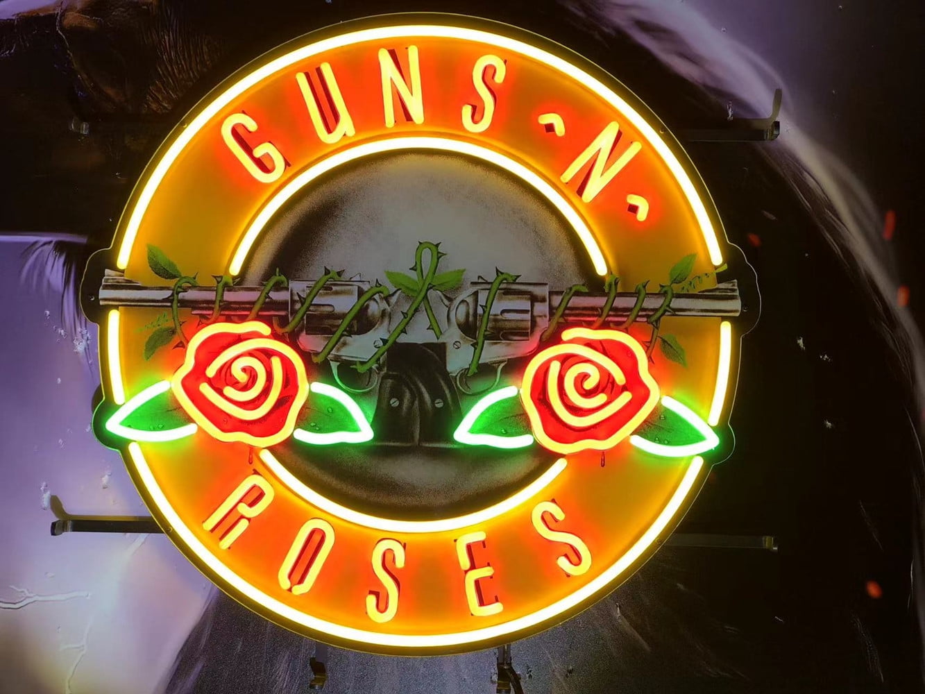 Queen Sense 24"x24" Pinball Machine Guns N Roses LED Sign Light Neon ...