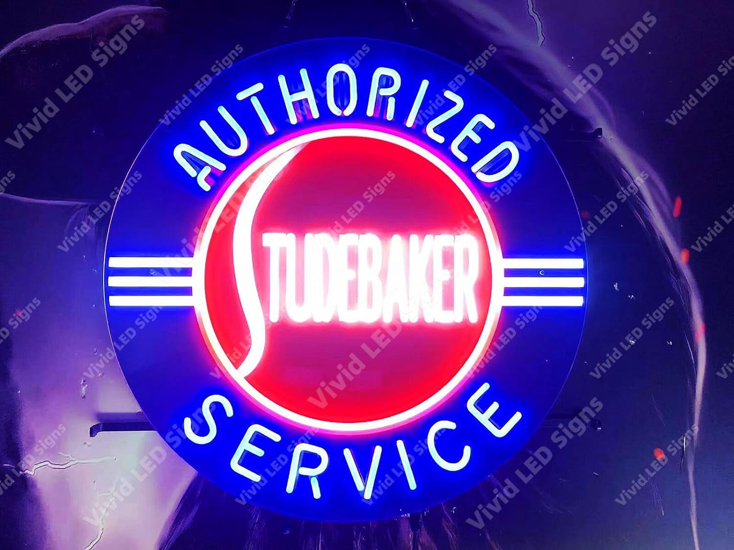 Queen Sense 24"x24" Studebakers Authorized Services LED Sign Light Neon ...