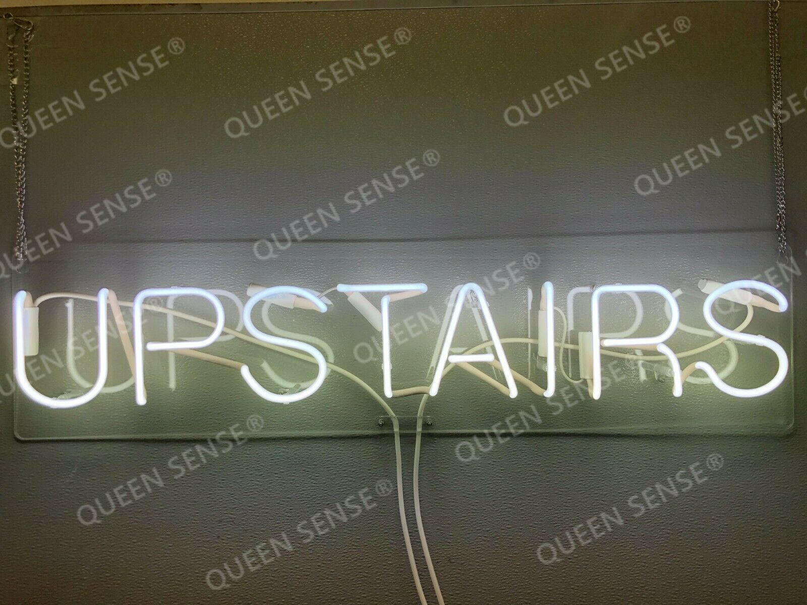 Queen Sense 32" Upstairs Neon Sign Acrylic Man Cave Handmade Neon Light ...