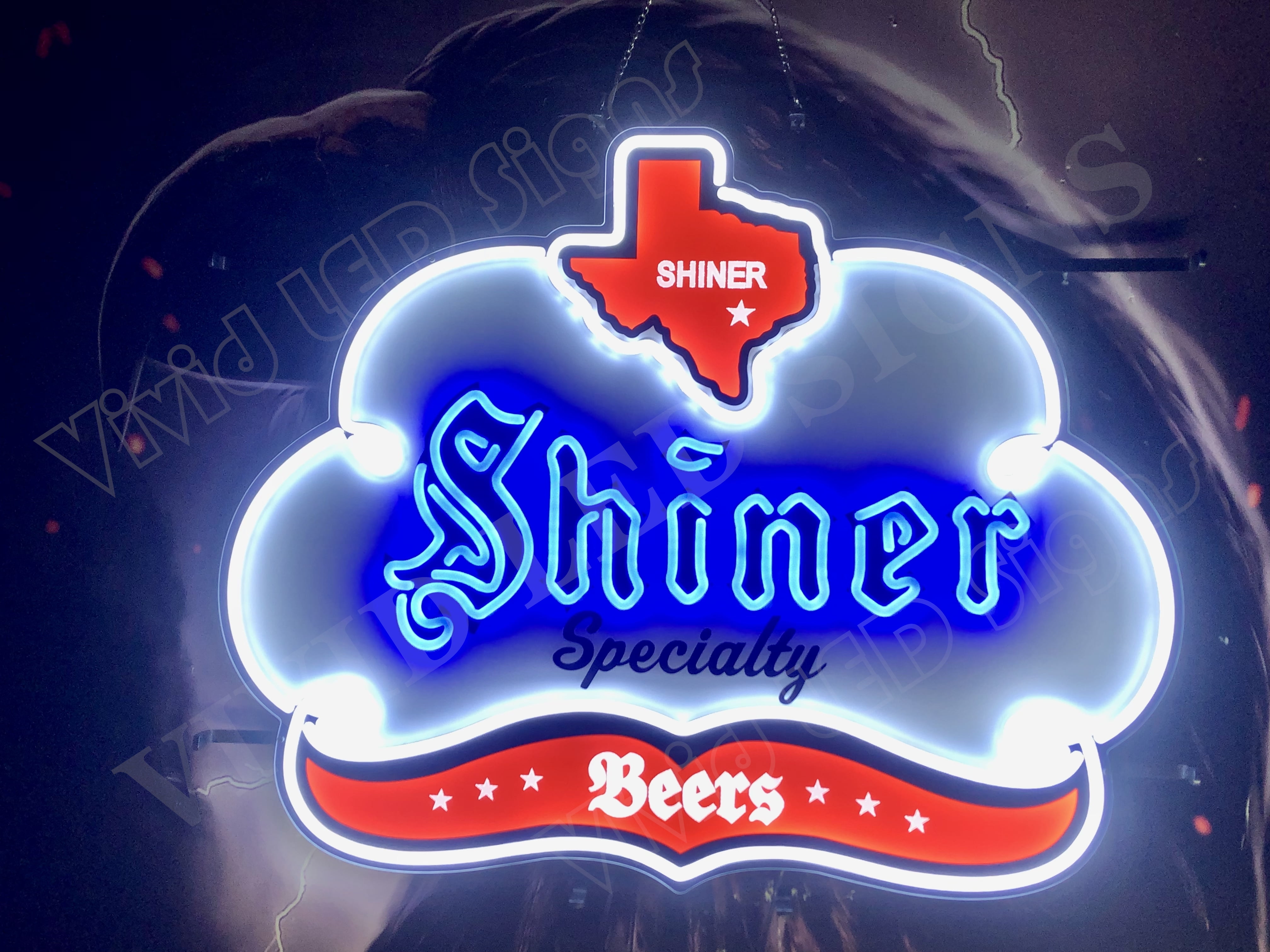Queen Sense 32"x24" Shiner Speacialty Beer LED Sign Light Neon Signs ...